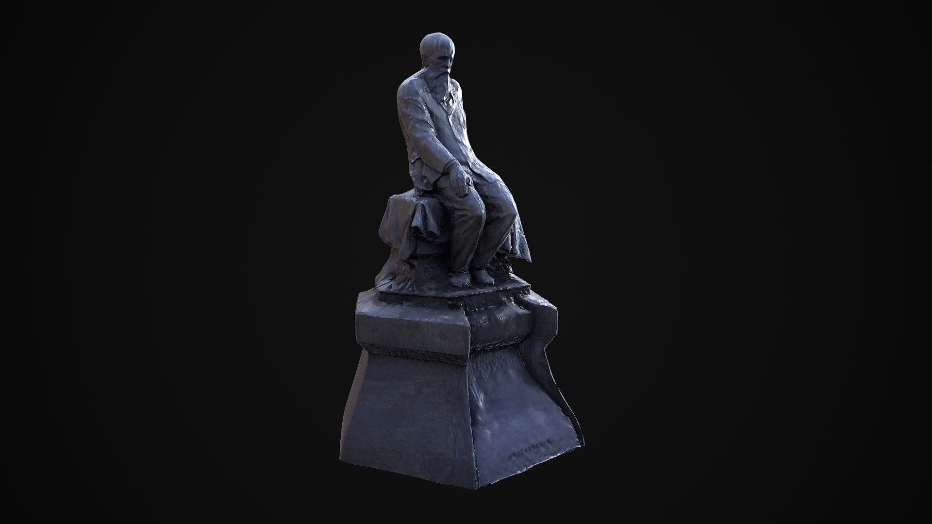 Statue Of Dostoevsky 3D Model - TurboSquid 2135992