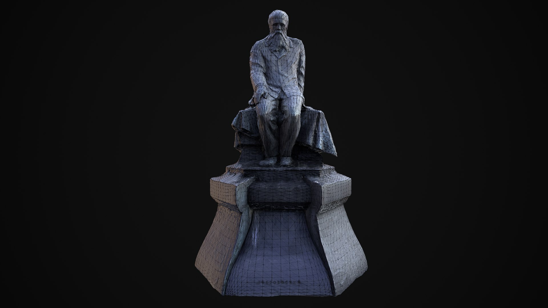 Statue Of Dostoevsky 3D Model - TurboSquid 2135992