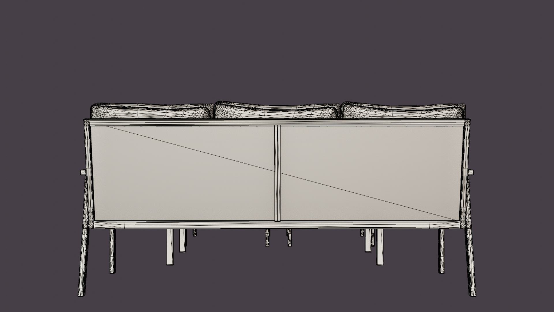 Rana 3-seater Sofa Set 3D Model - TurboSquid 2240271