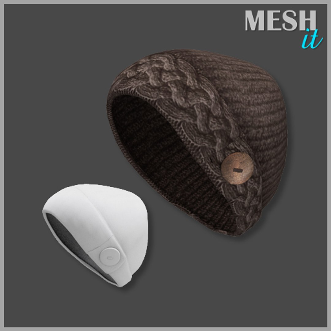 3d hat knit model