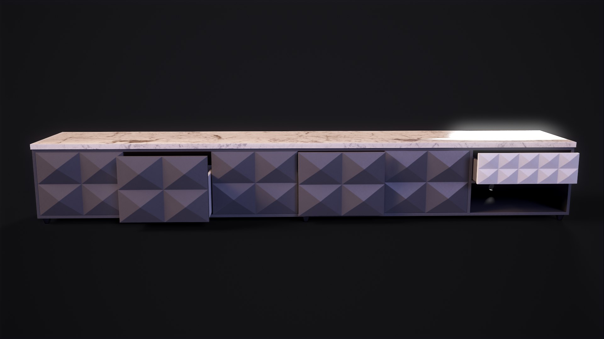 3D TV Unit - TurboSquid 1805024
