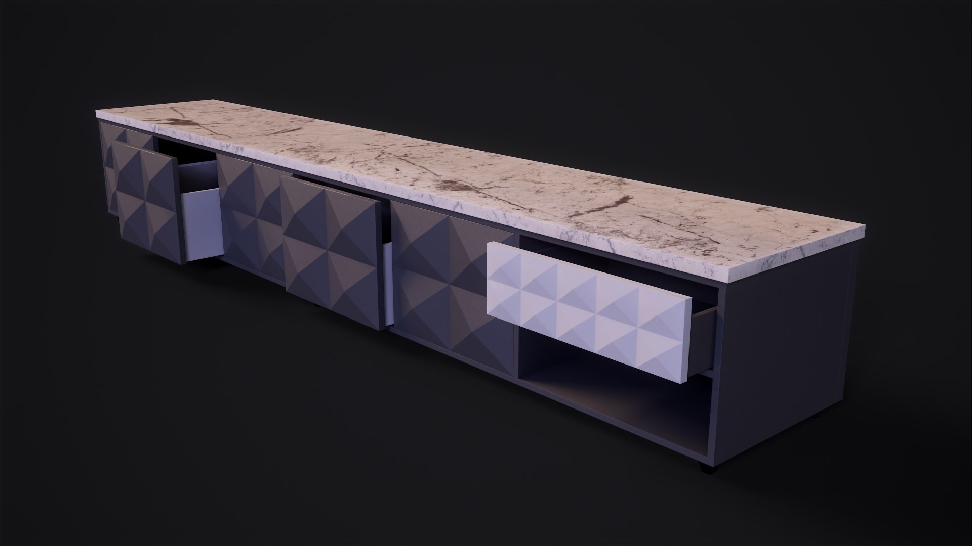 3D TV Unit - TurboSquid 1805024