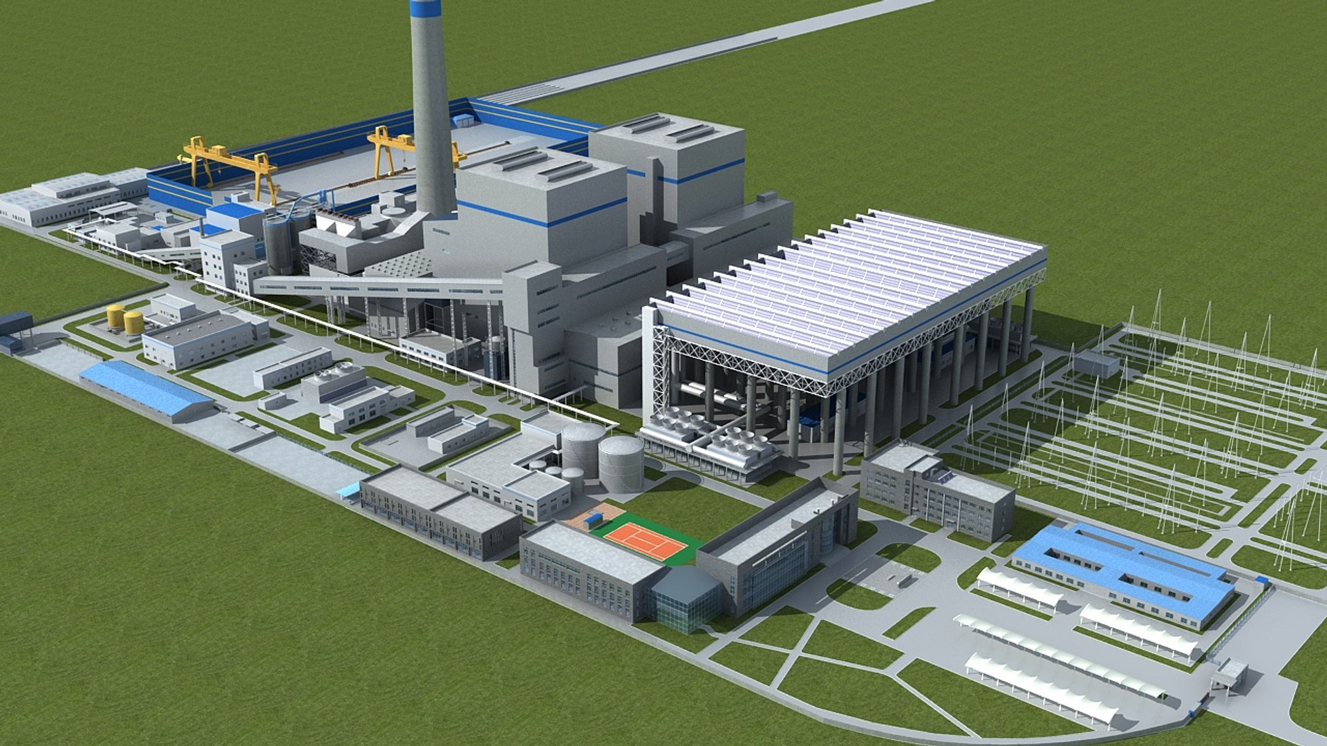 Power Station 2 3D model - TurboSquid 2072562