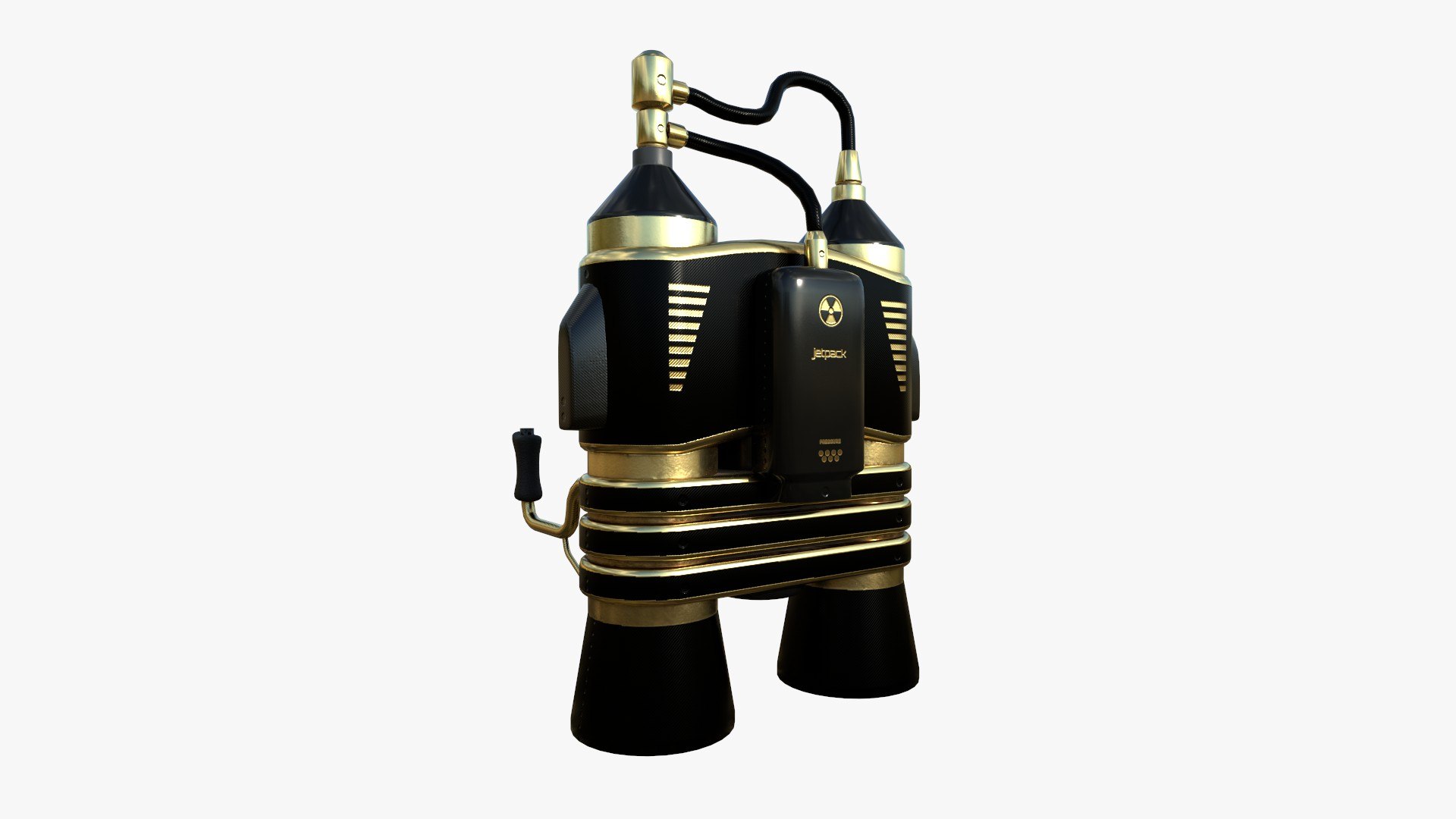 Jetpack E02 Golden Black - SciFi Character Design 3D Model - TurboSquid ...