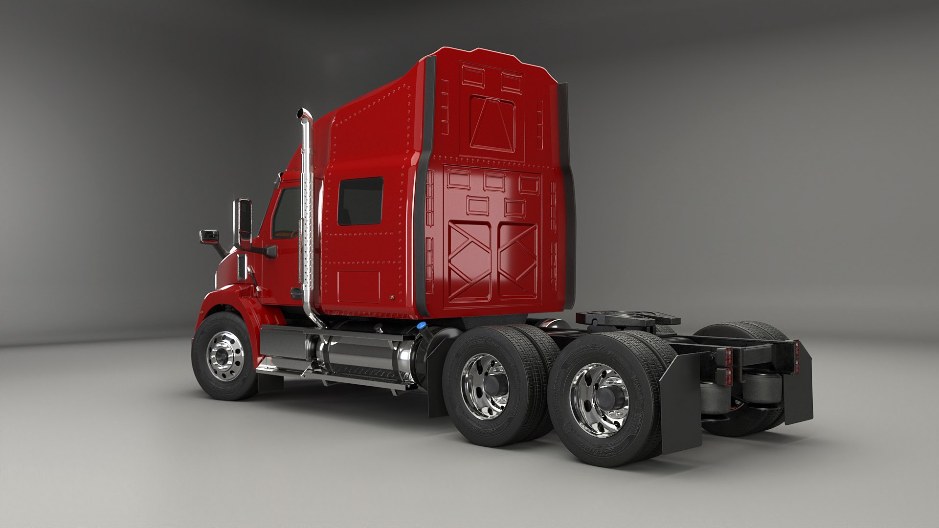 3D Generic Semi Truck Sleeper Cab - TurboSquid 2166453