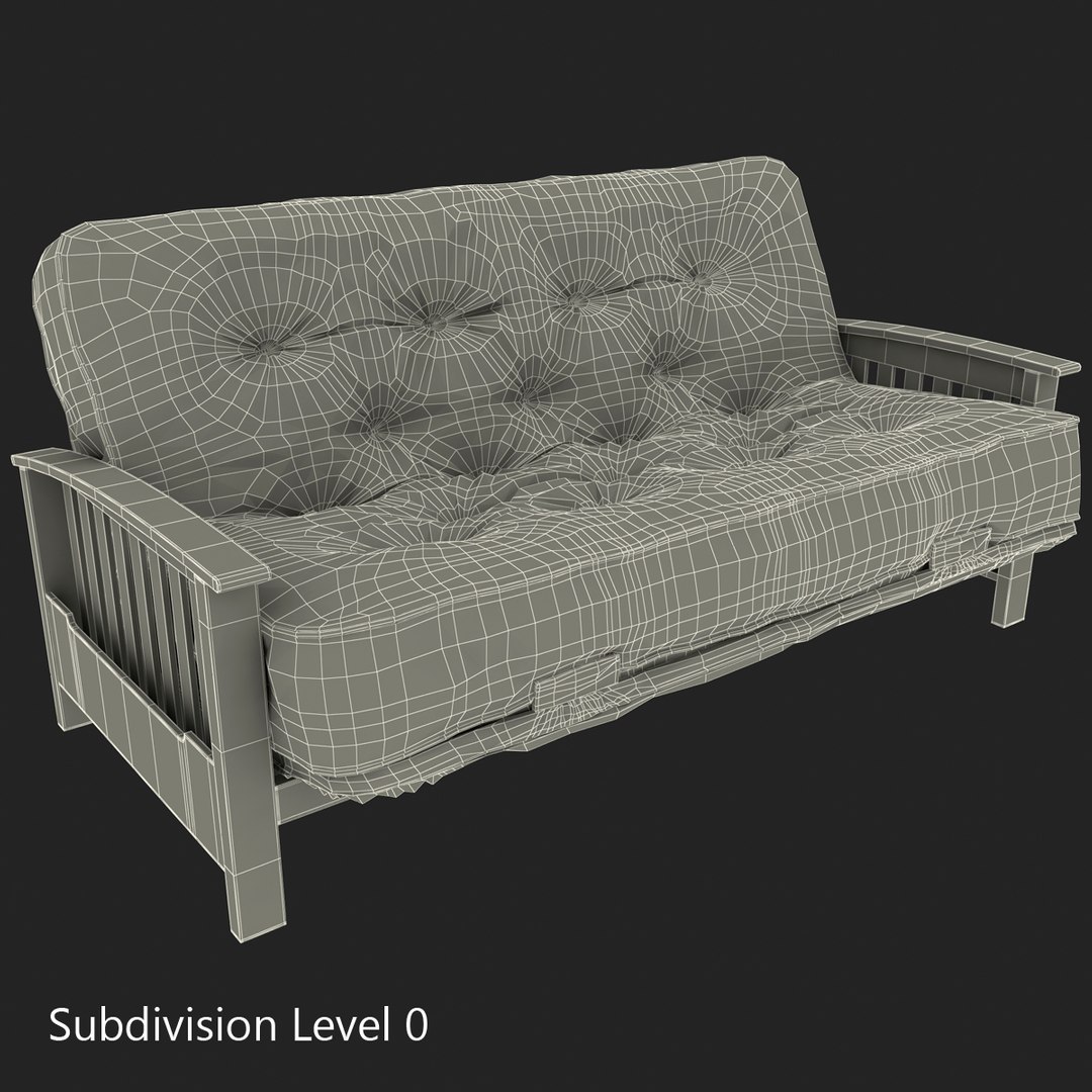 sofa futon 3d model