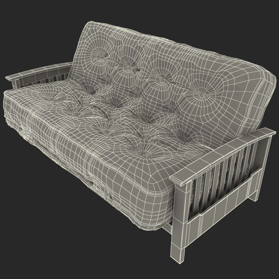 sofa futon 3d model