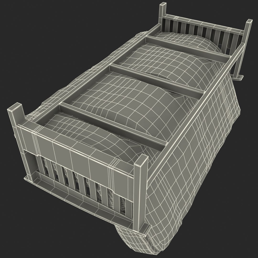 sofa futon 3d model