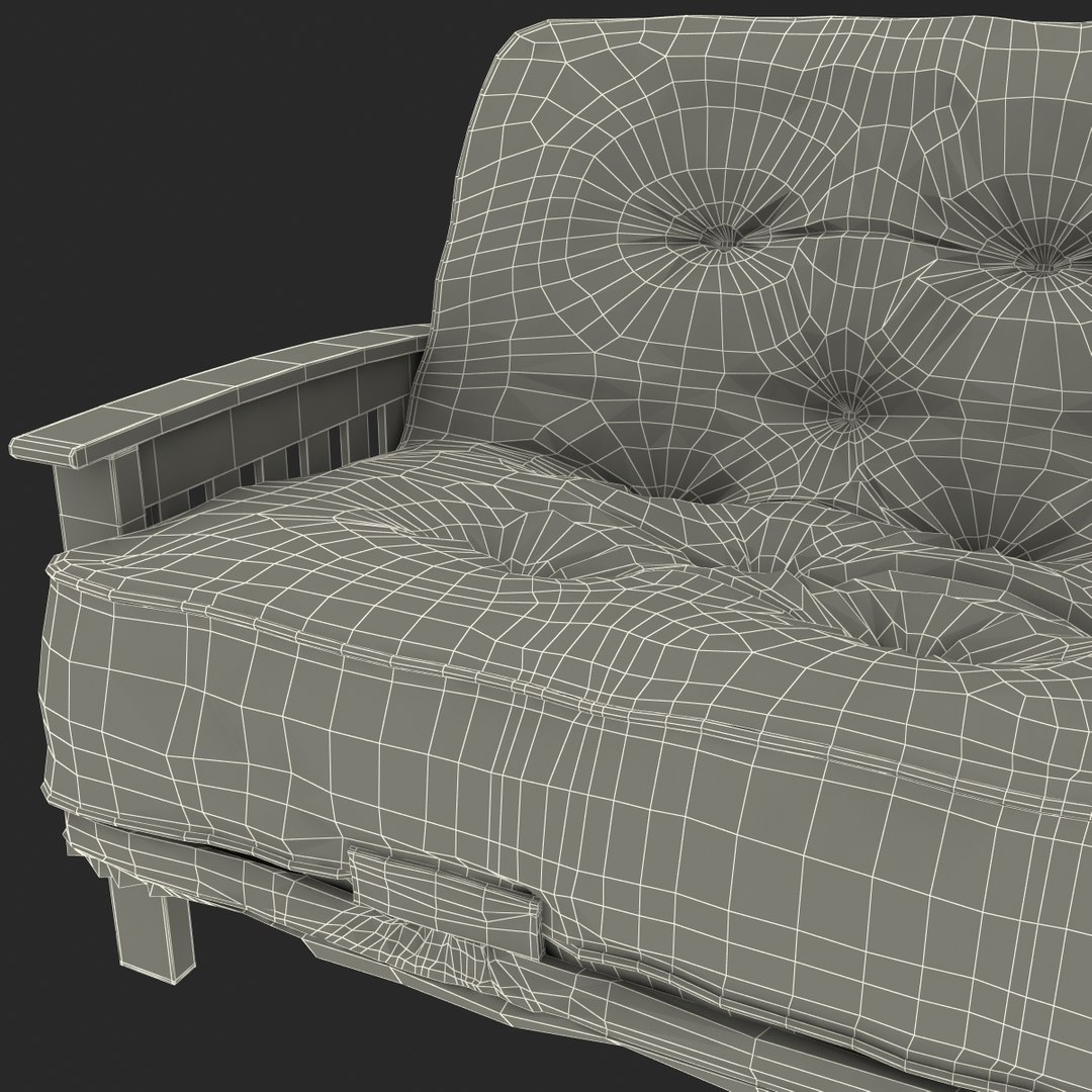 sofa futon 3d model