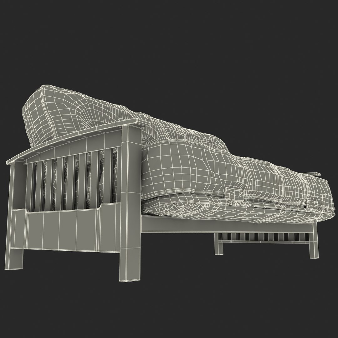 sofa futon 3d model
