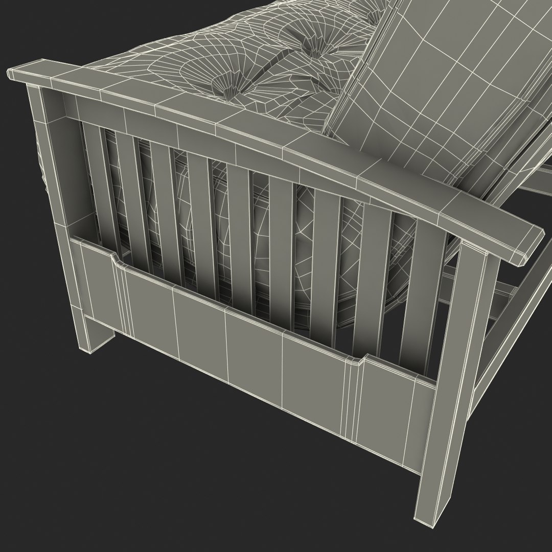 sofa futon 3d model