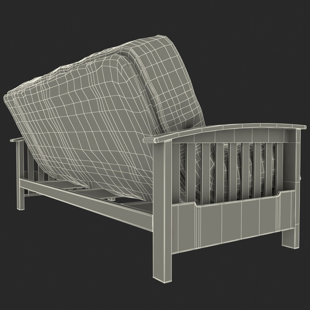 sofa futon 3d model