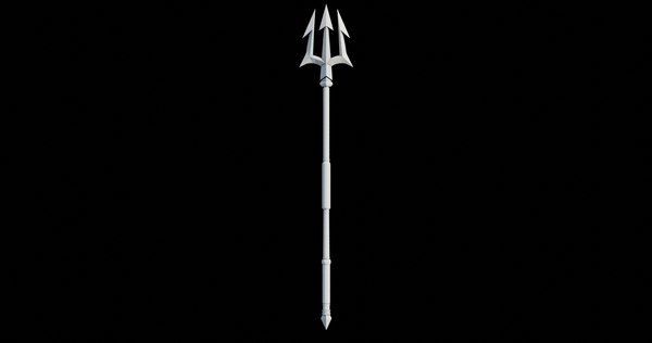 modelo 3d Trident Weapon GameReady Lowpoly PBR V-ray Arnold Texturas ...