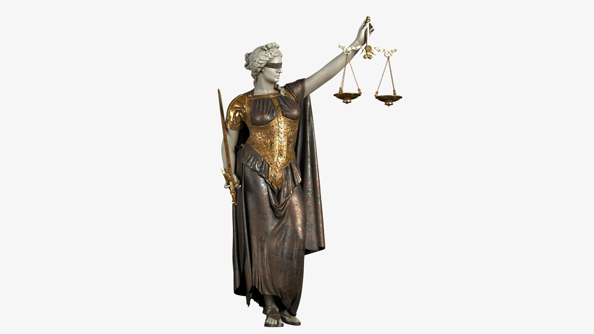 3D Lady Justice - TurboSquid 1339170