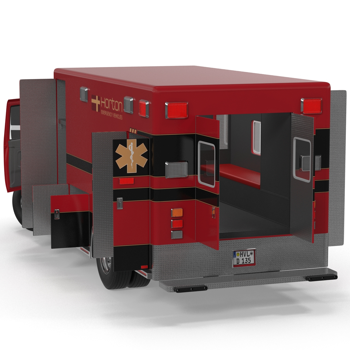 3d international durastar ambulance 2 model