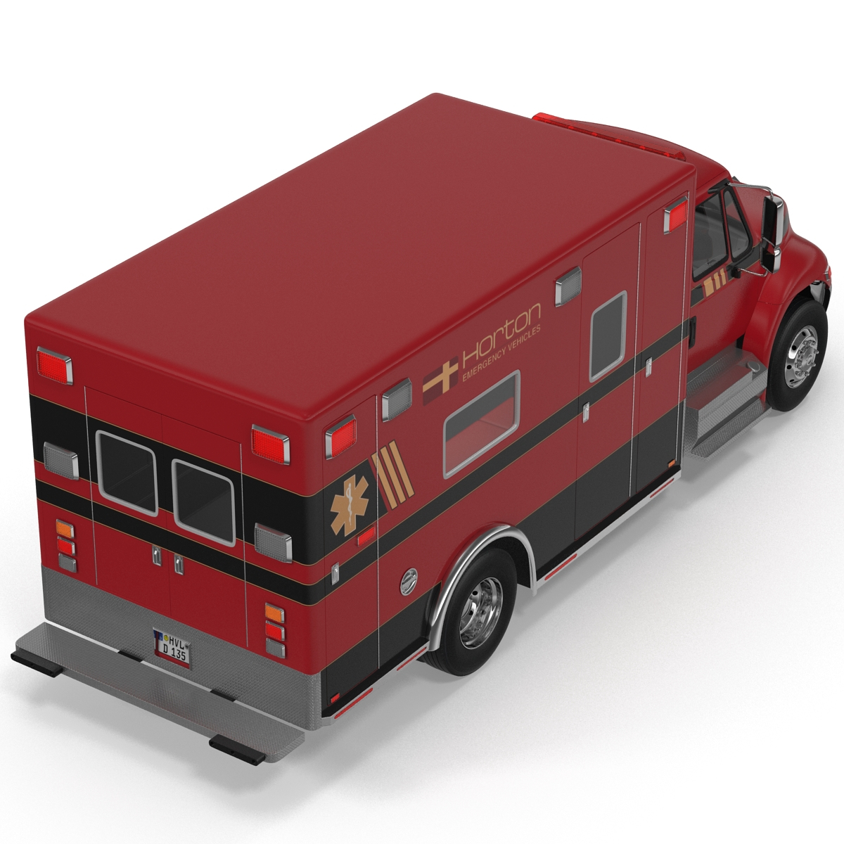 3d international durastar ambulance 2 model