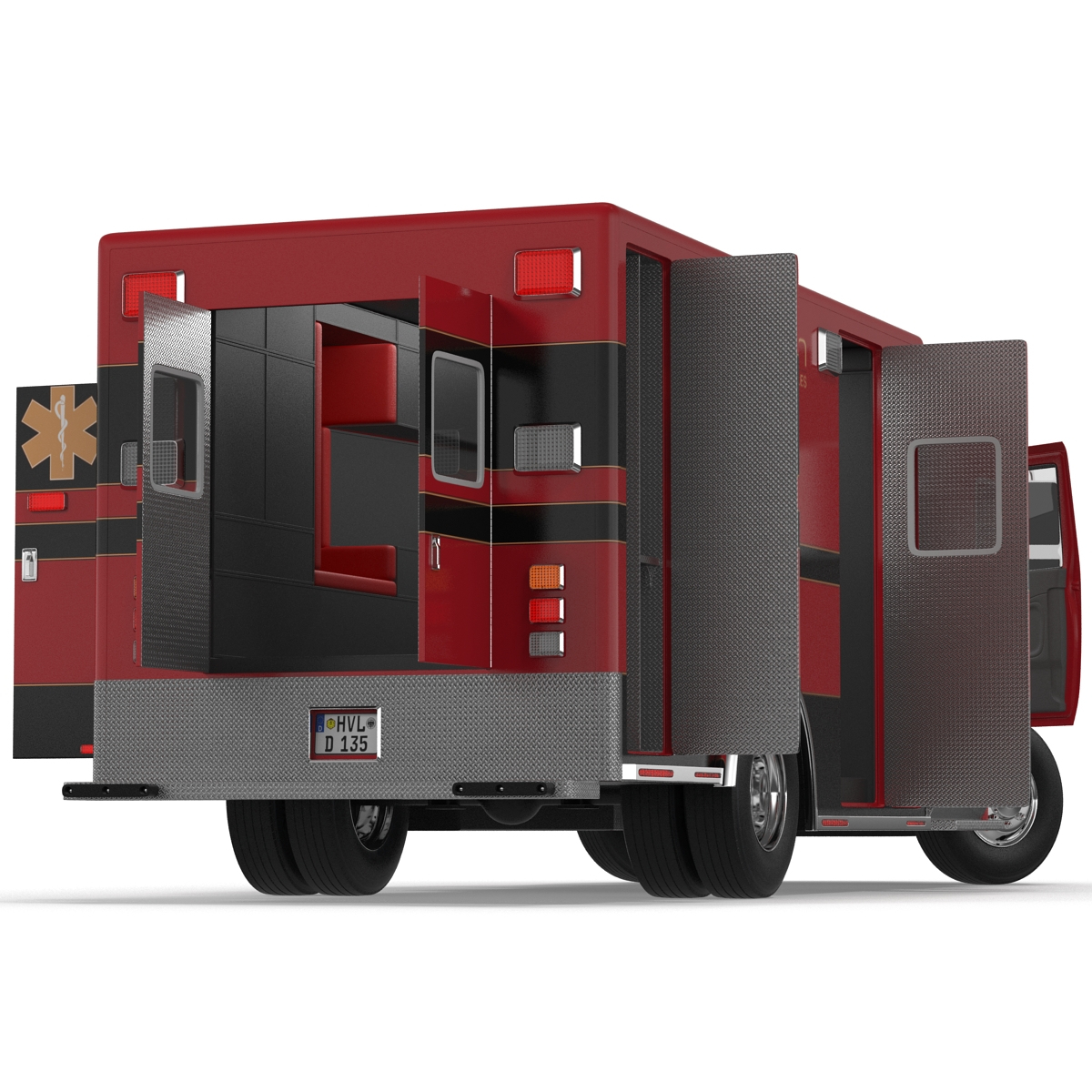 3d international durastar ambulance 2 model
