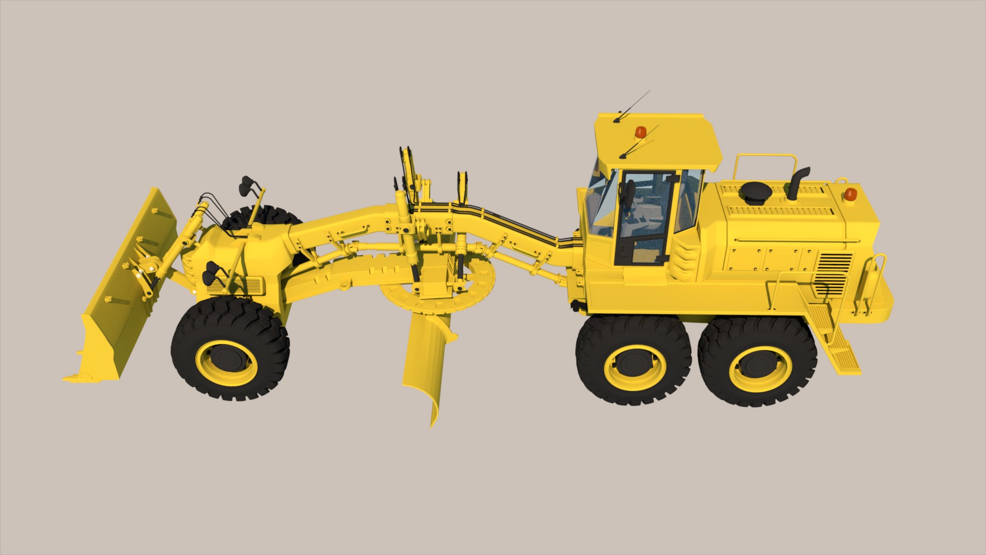 Motor Grader Model - TurboSquid 1946634