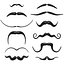 3d Moustache Colection
