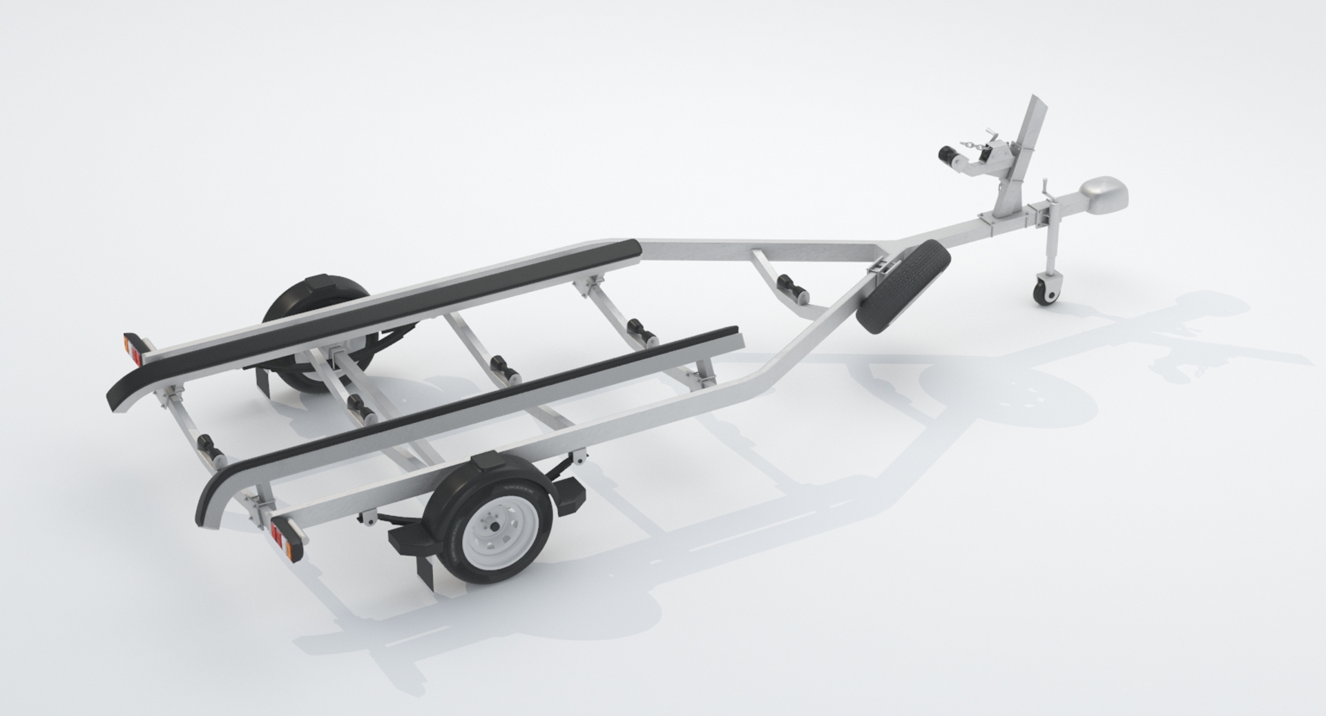 Pickup Truck With Trailer And Jet Ski 3D Model - TurboSquid 2066785