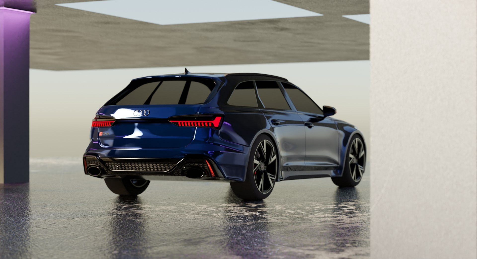 3D Audi RS6 Avant - TurboSquid 2016002
