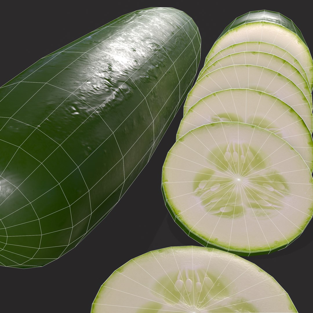3D Model Cucumber - TurboSquid 1857684