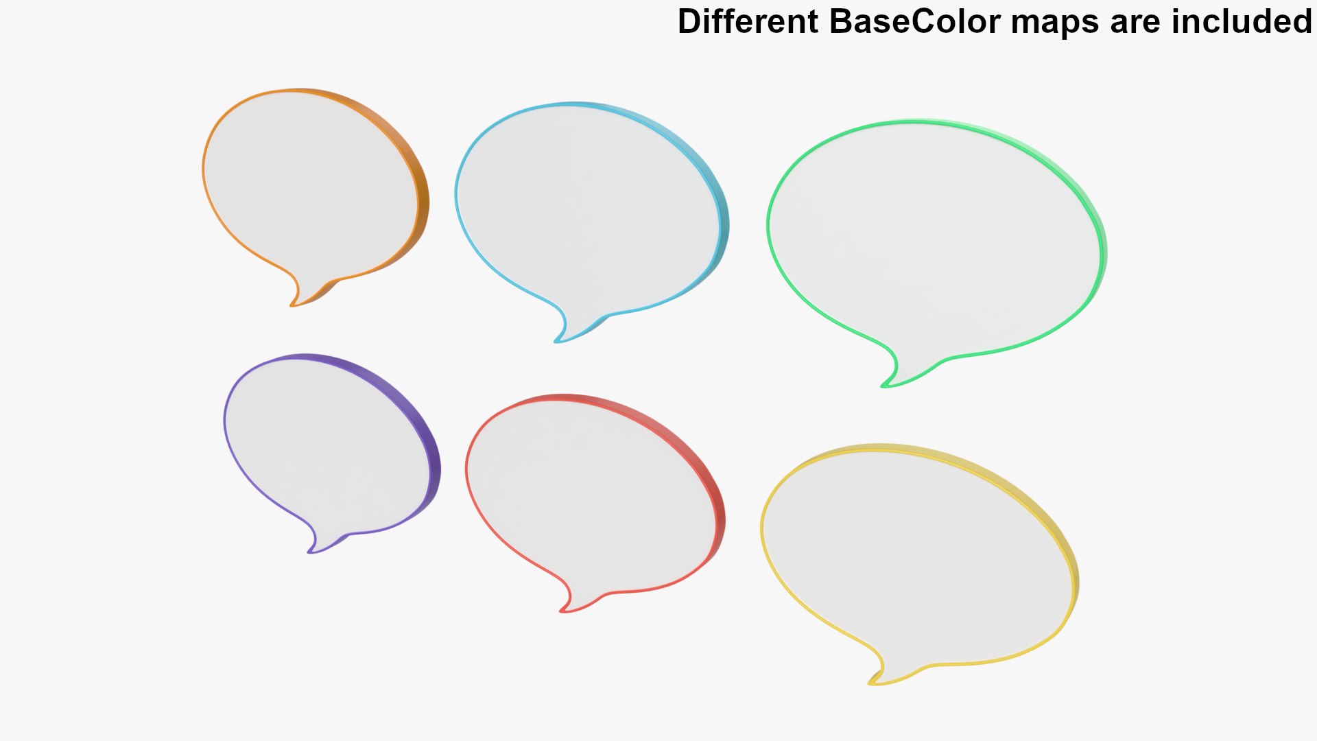 3D model Speech Bubble Dialogue Delivery Ver2 - TurboSquid 1913924