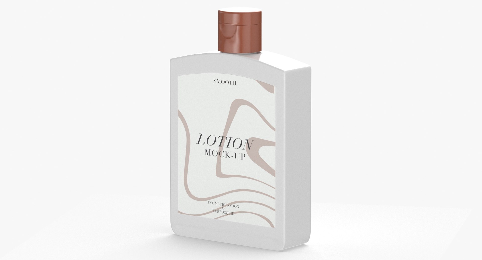 3D Moisturizing Lotion Container Type 03 Blank and Generic Label model ...