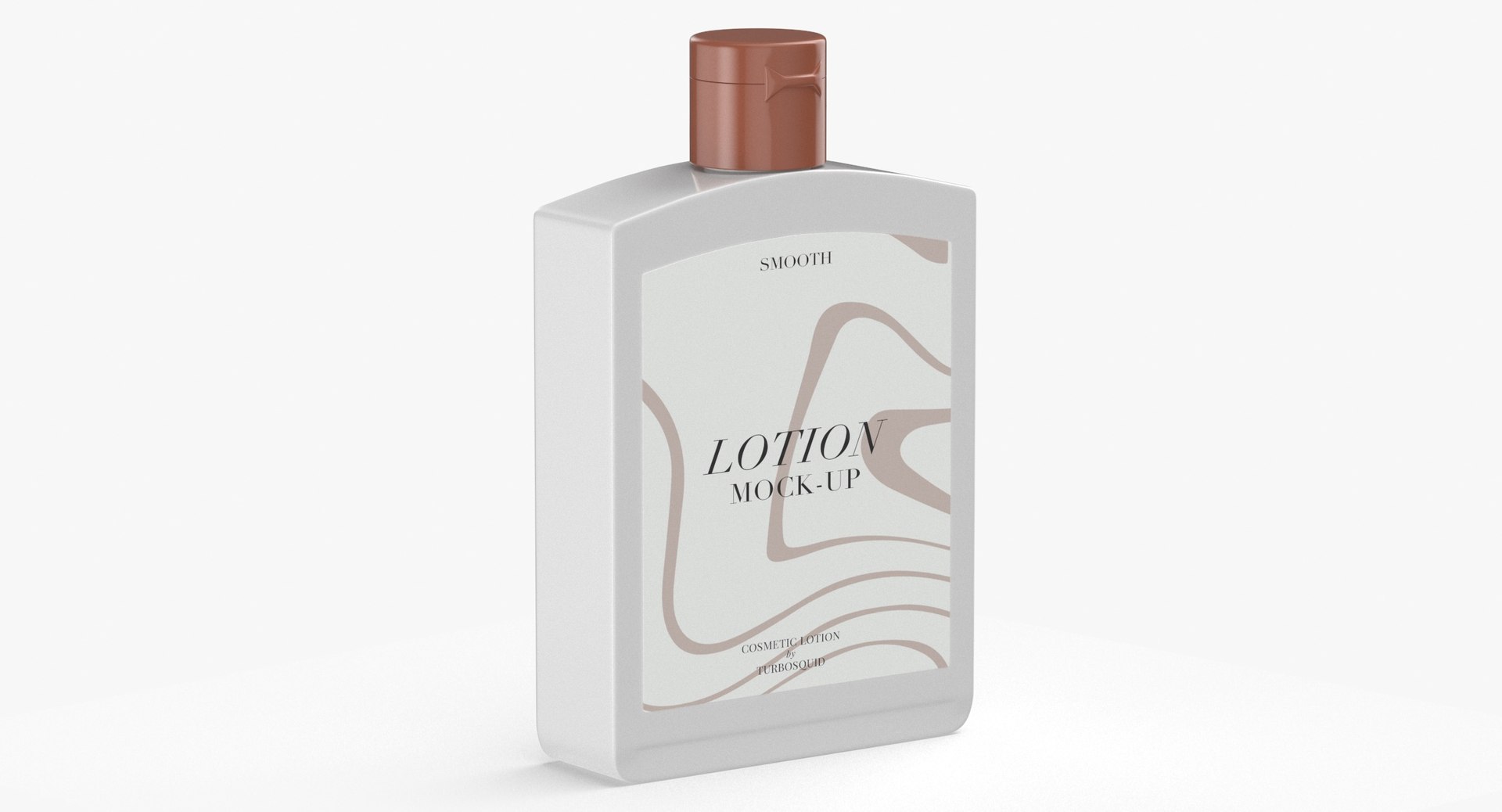 3D Moisturizing Lotion Container Type 03 Blank and Generic Label model ...