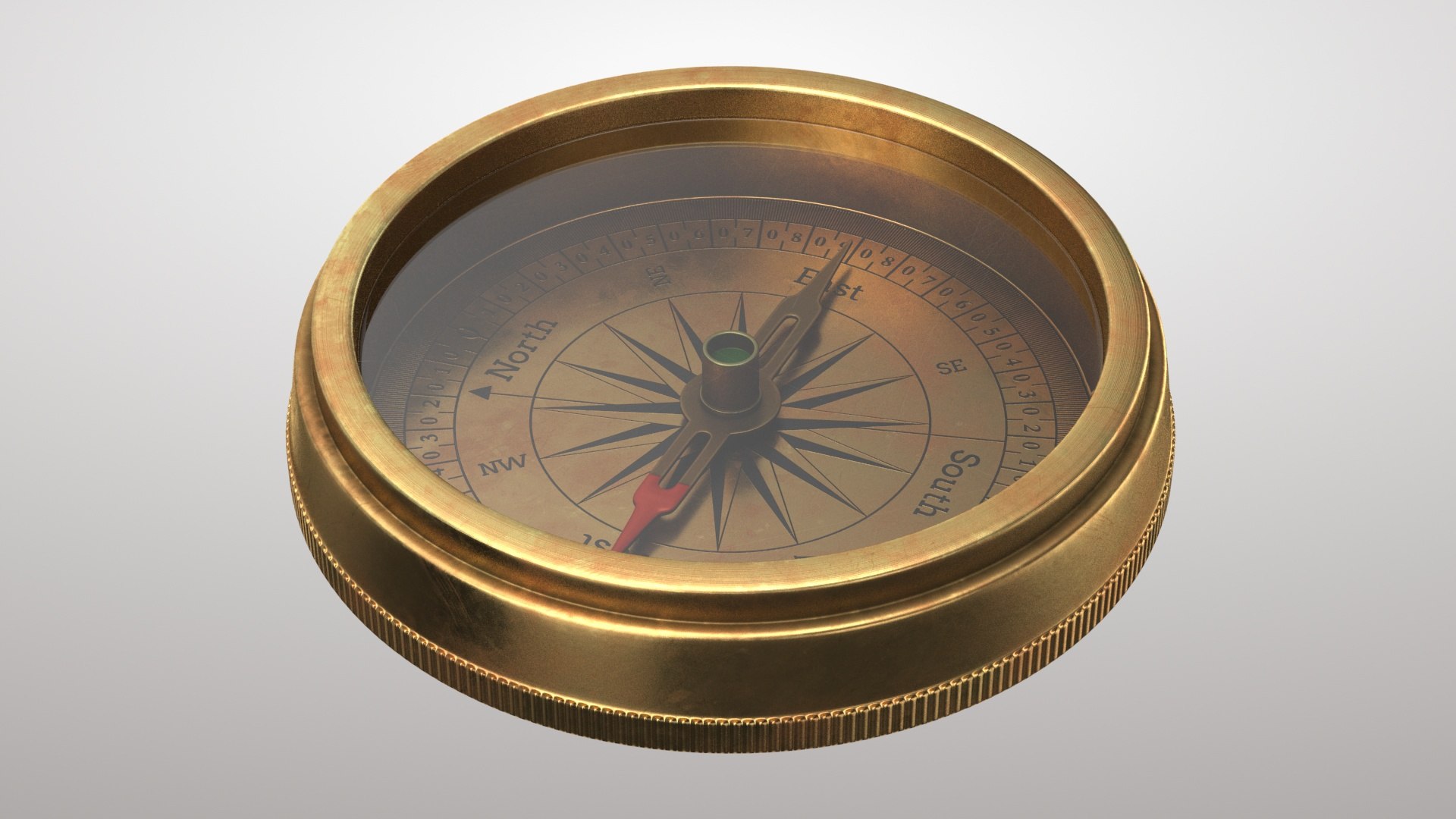 3D Compass Pbr - TurboSquid 1685861