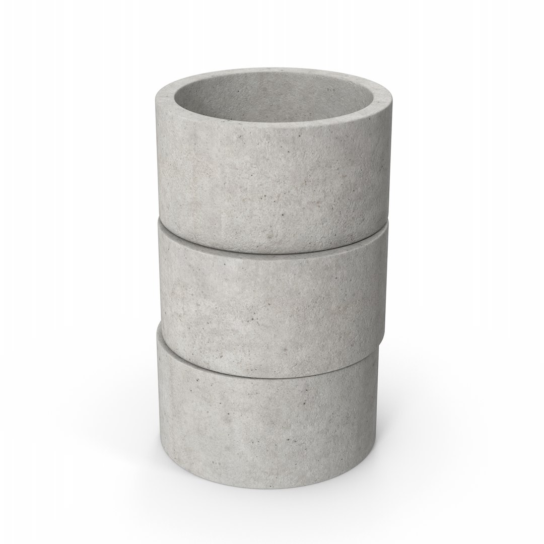 Concrete Rings 3D Model - TurboSquid 2070866