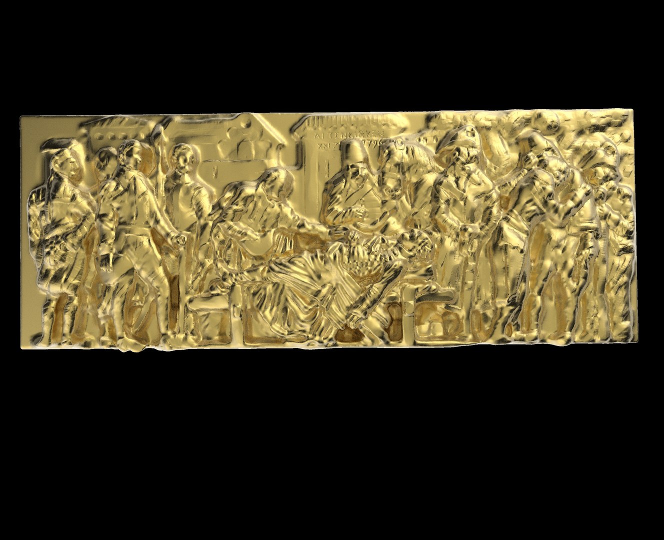 Triumphal Arch Bas-relief Reliefs 3d Model