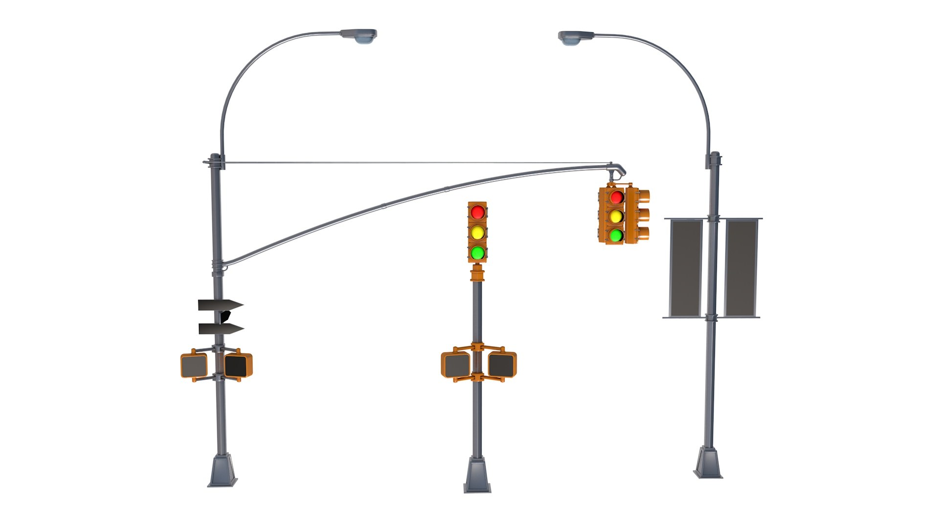 Traffic Lights Model - TurboSquid 1919830