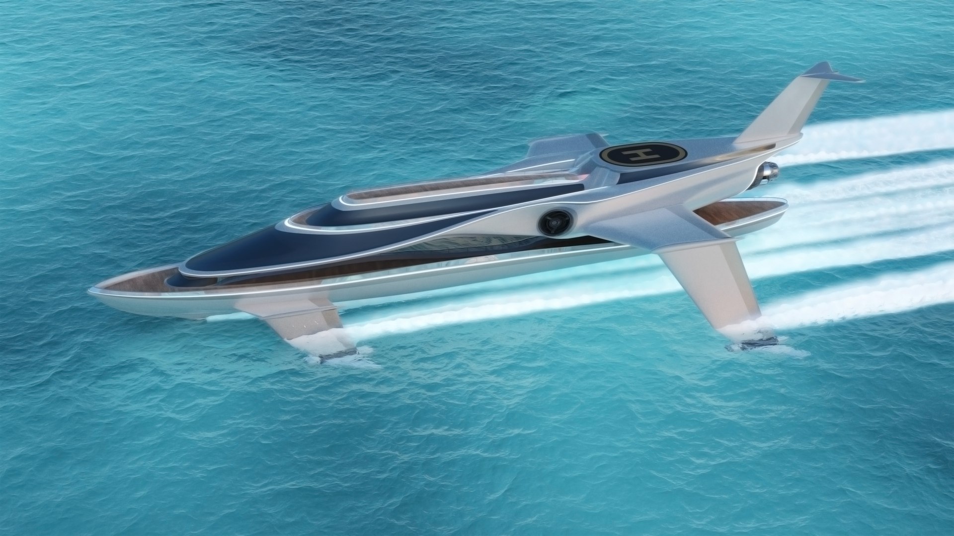 3D Flying Yacht - TurboSquid 2089774