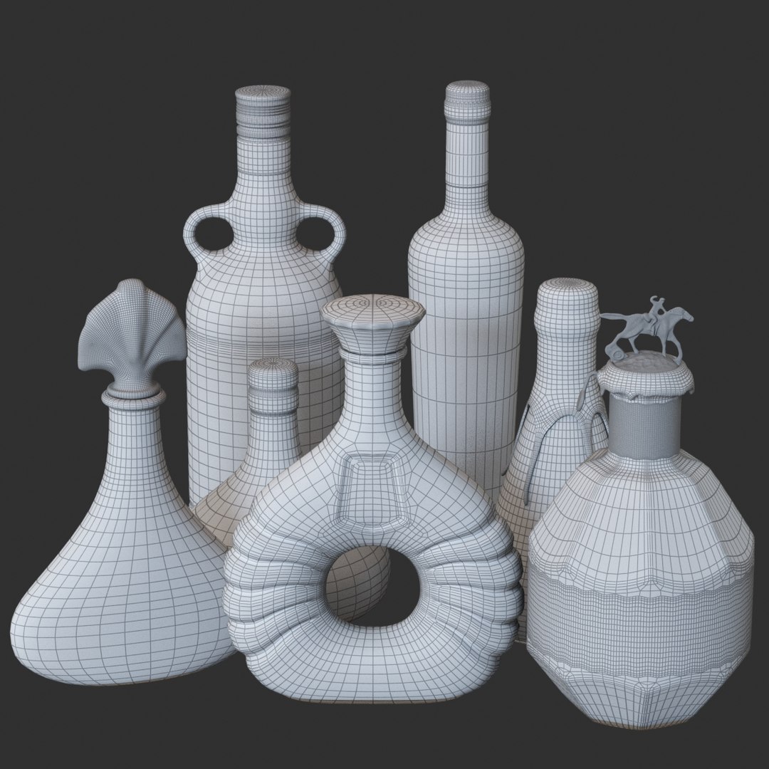 Bottle 07 Model - TurboSquid 1725417