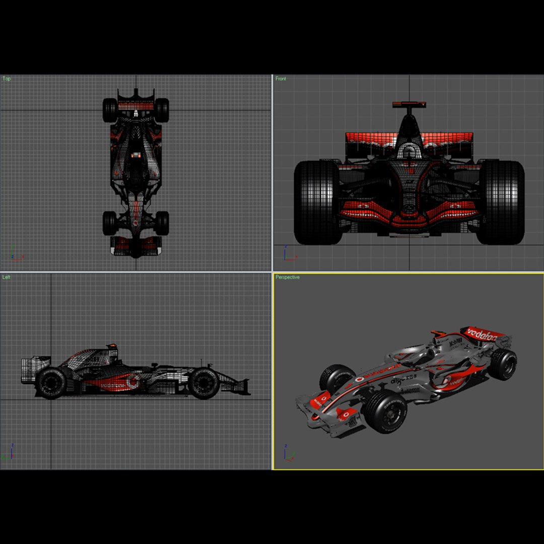 3d Mclaren Mercedes Mp4-22 Car Model