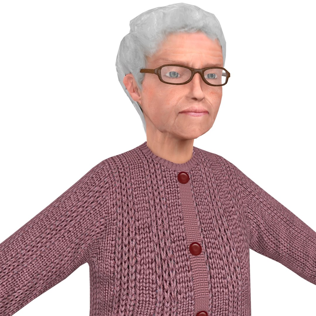 Old Woman 3D - TurboSquid 1310727