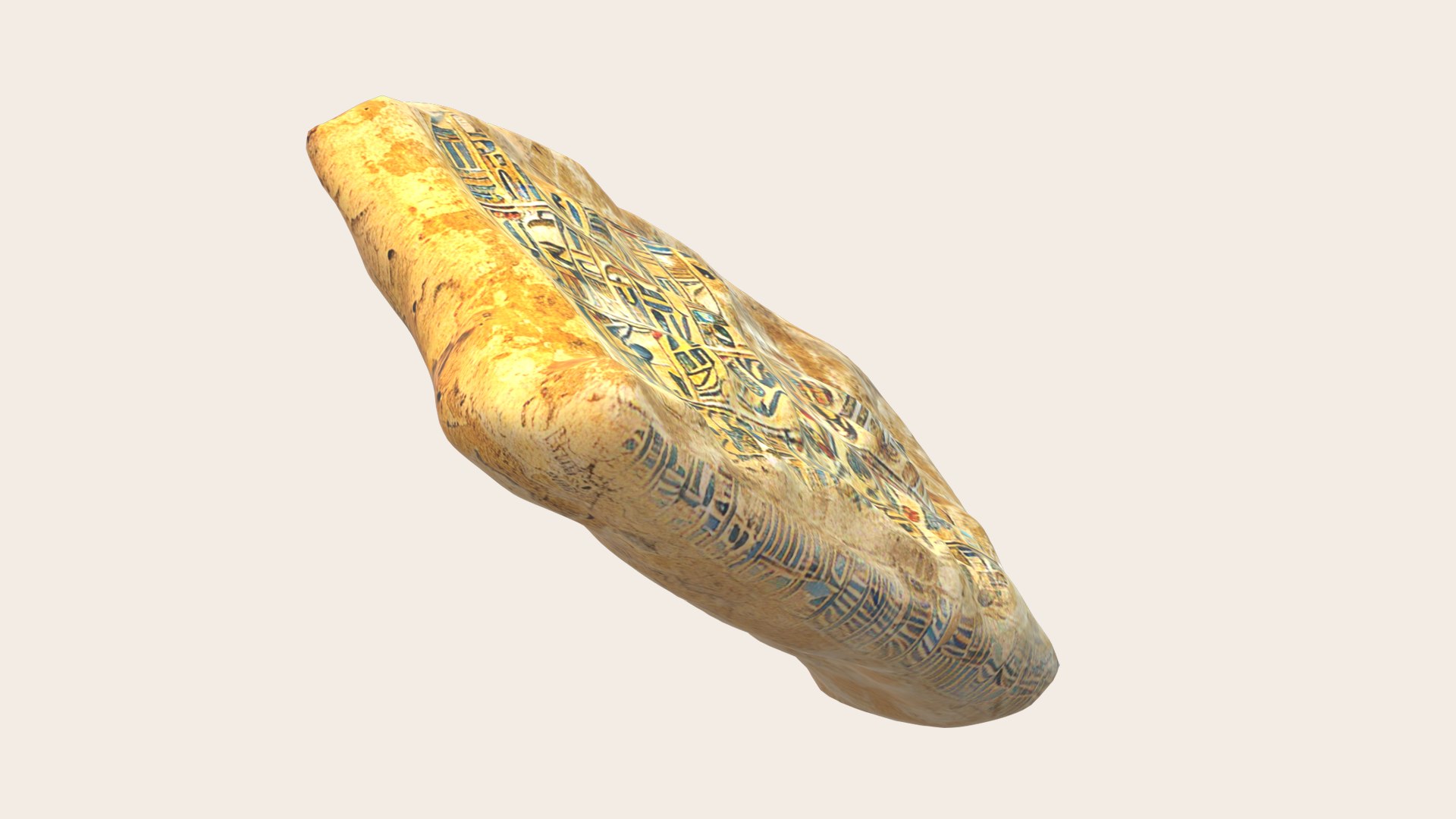 3D Ancient Egyptian Papyrus Fragment Model - TurboSquid 2202744