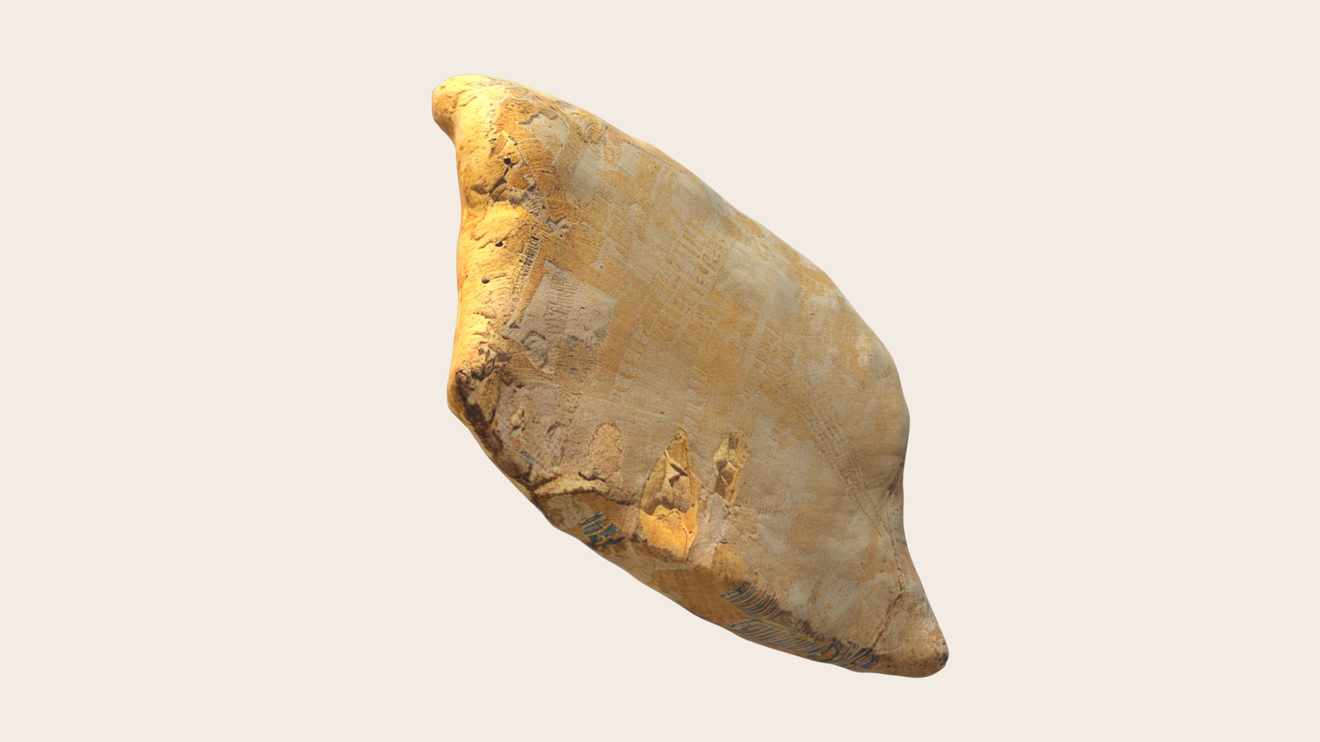 3D Ancient Egyptian Papyrus Fragment Model - TurboSquid 2202744