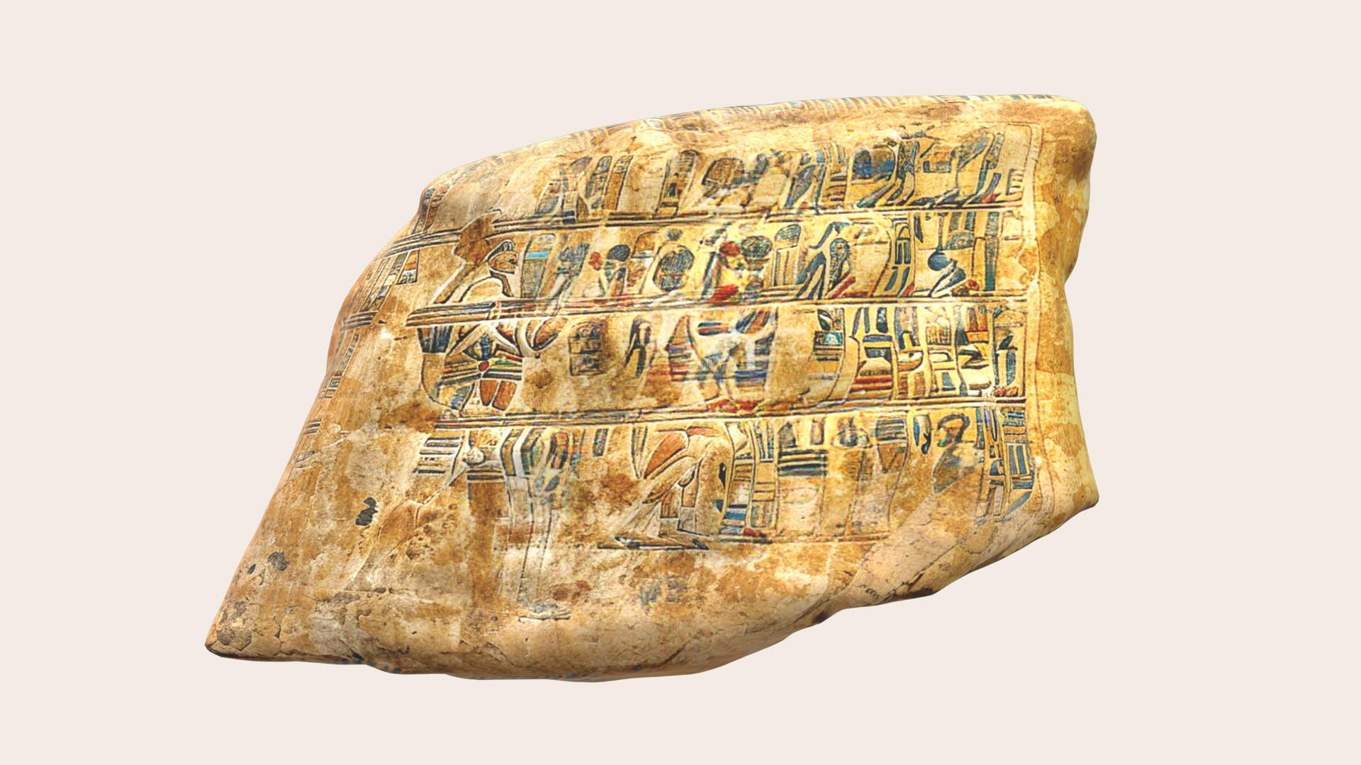 3D Ancient Egyptian Papyrus Fragment Model - TurboSquid 2202744