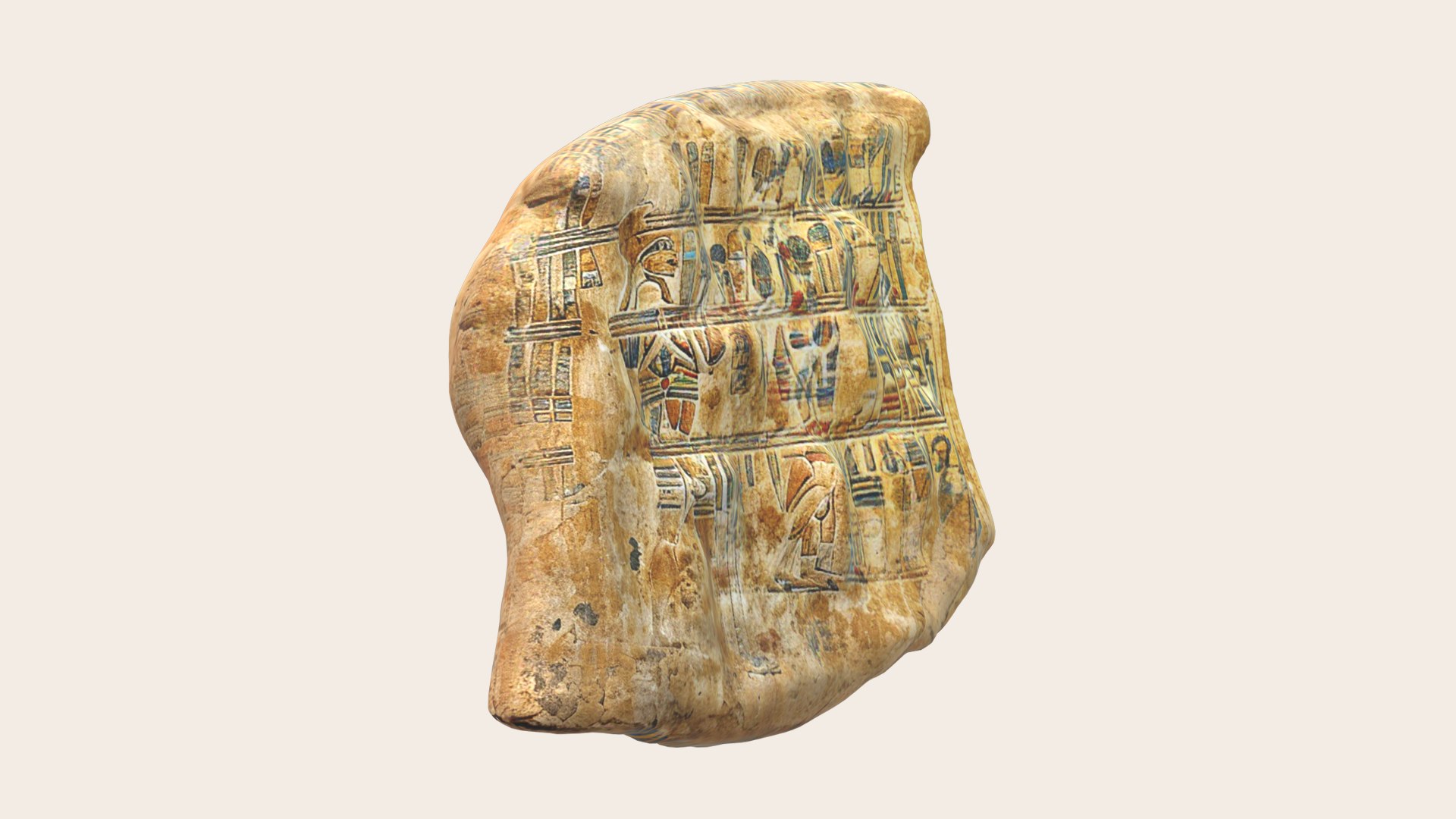 3D Ancient Egyptian Papyrus Fragment Model - TurboSquid 2202744