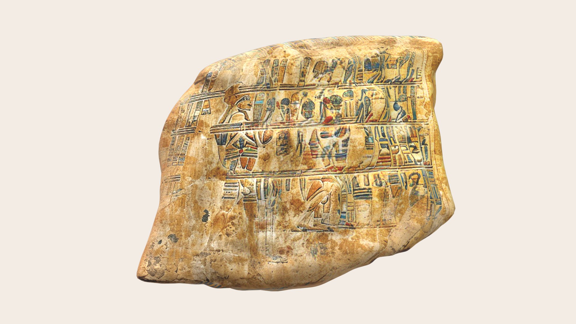 3D Ancient Egyptian Papyrus Fragment Model - TurboSquid 2202744