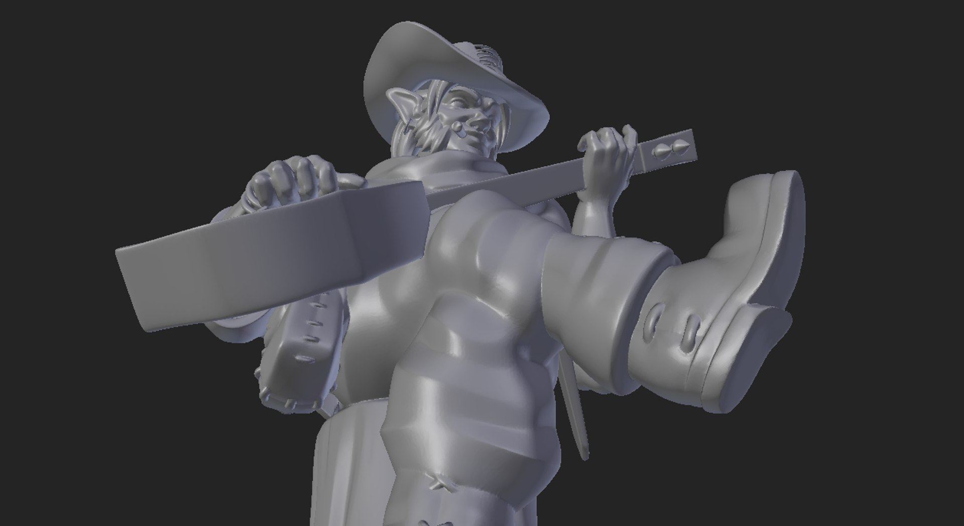 Music Man Statue 3D Model - TurboSquid 1700925