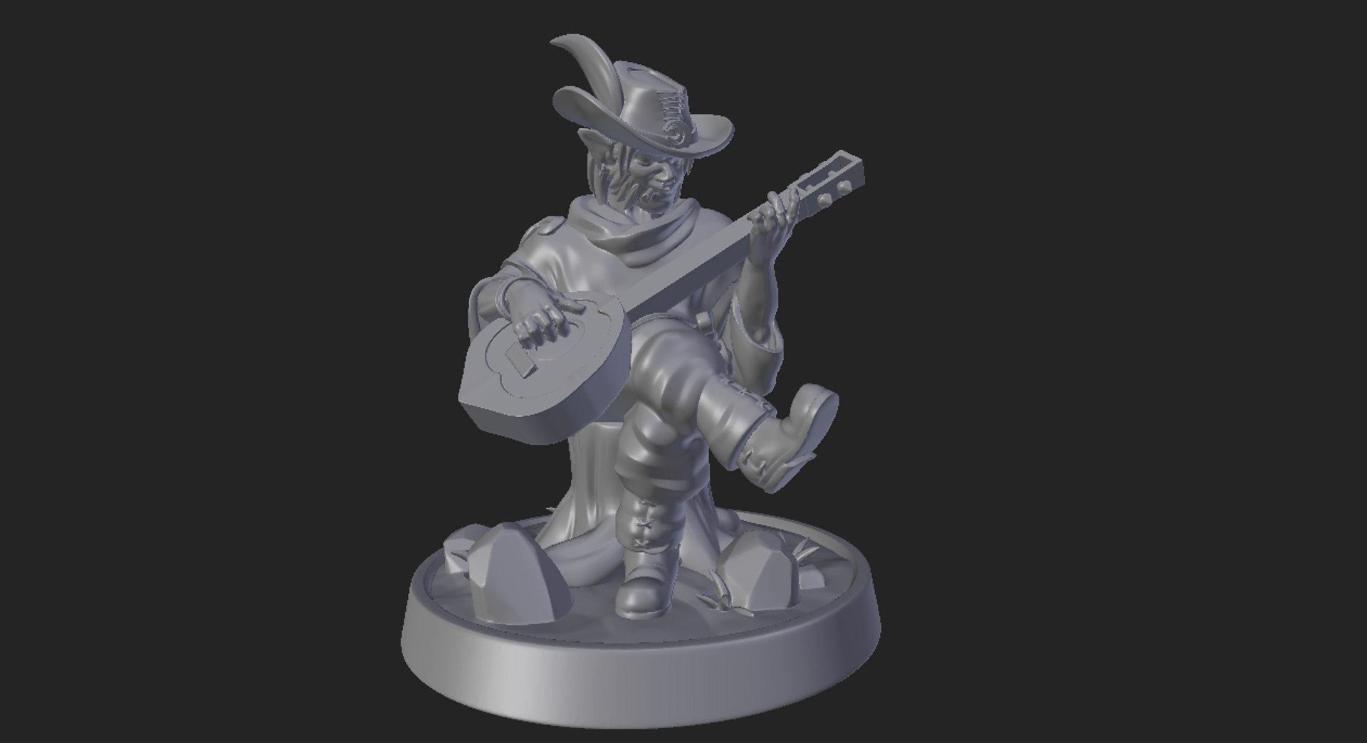 Music Man Statue 3D Model - TurboSquid 1700925