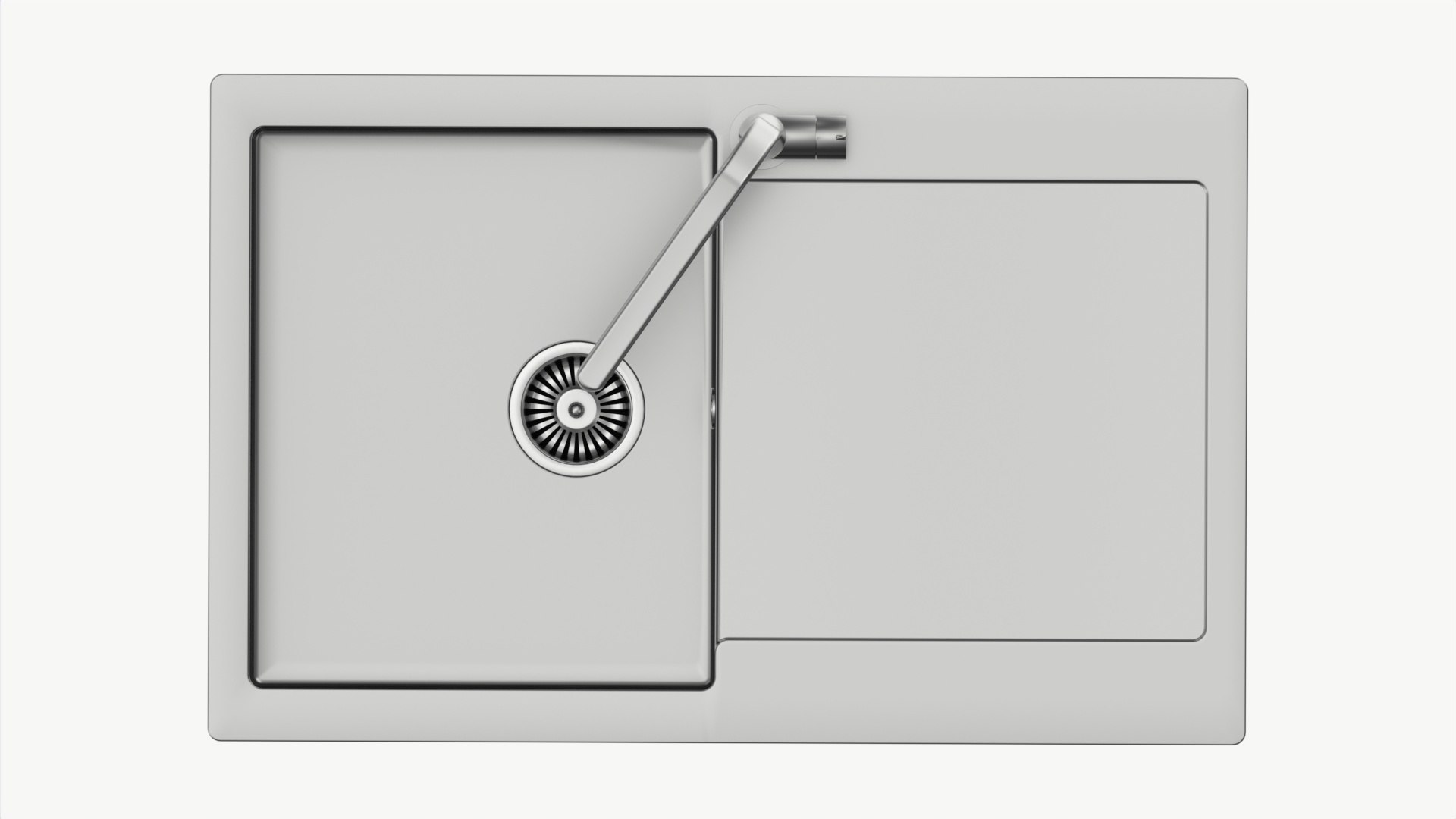 3D model Kitchen Sink Faucet 15 stainless steel - TurboSquid 1968990