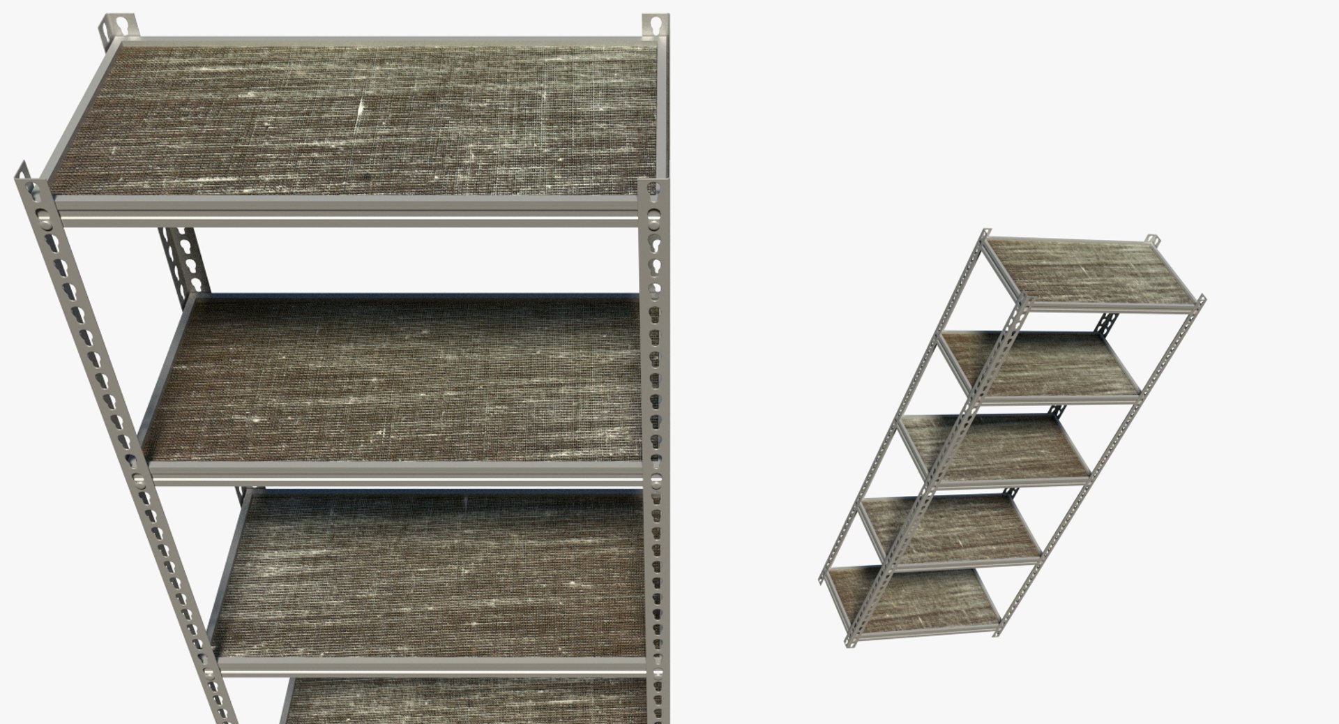 3d Model Realistic Metal Rack