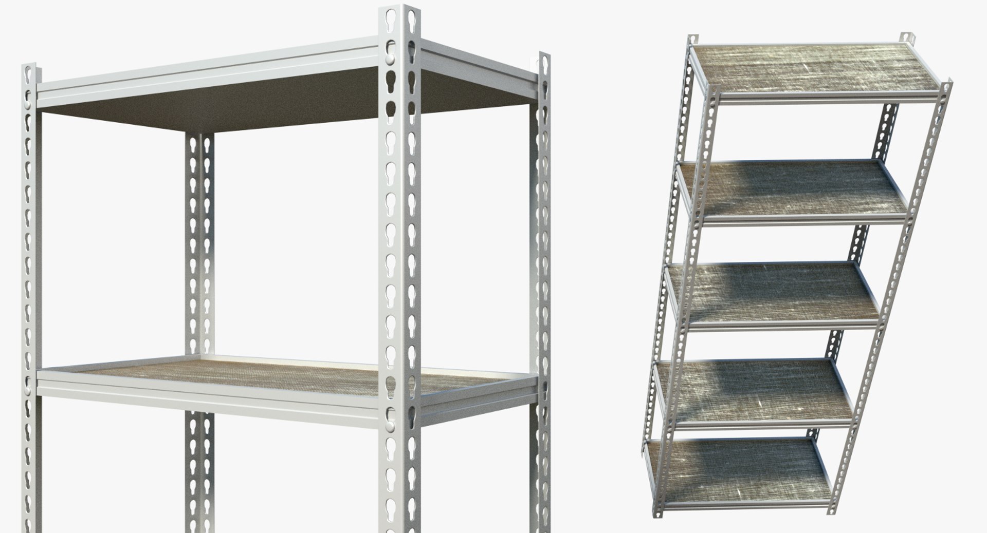 3d Model Realistic Metal Rack
