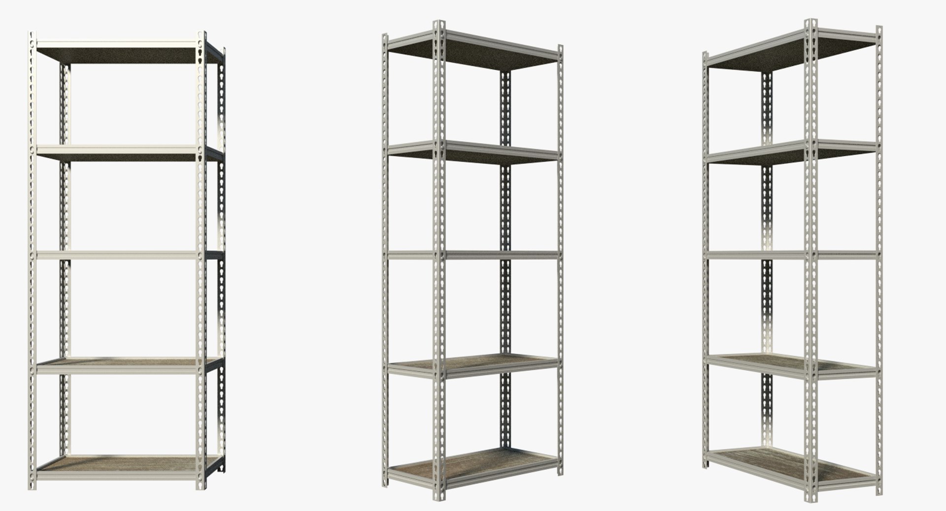 3d Model Realistic Metal Rack