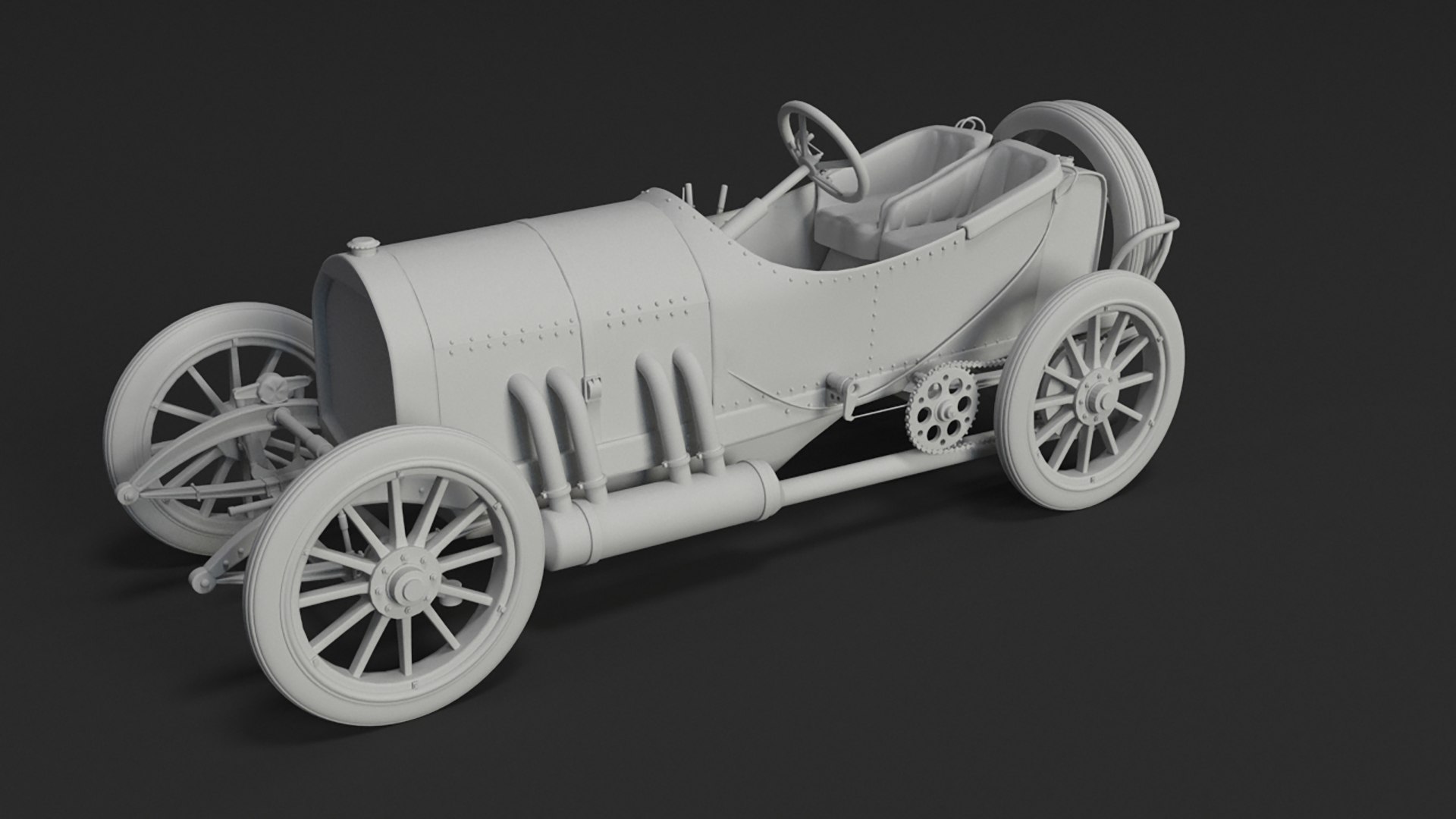 3d 3ds Mercedes Gp 1908