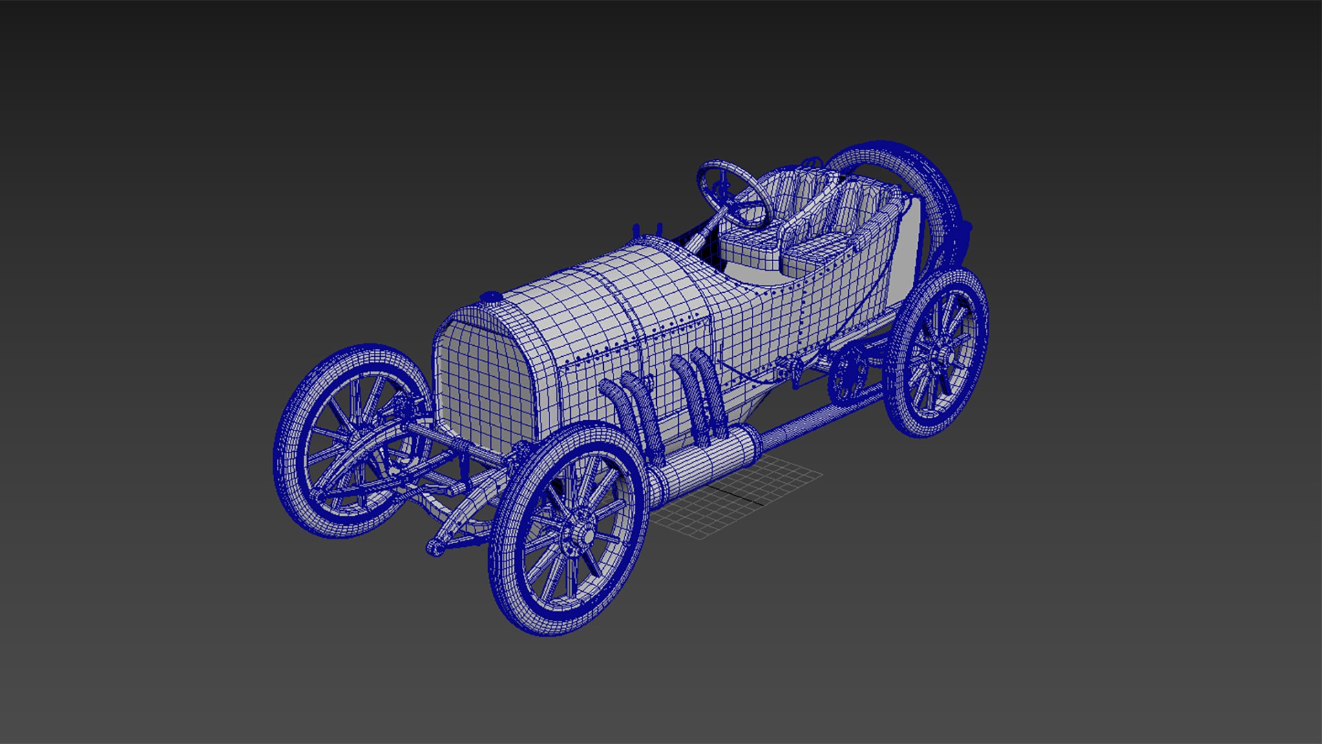 3d 3ds Mercedes Gp 1908